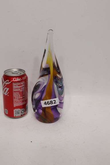 Ed Kashwick Art Glass Paperweight - Dixon's Auction at Crumpton