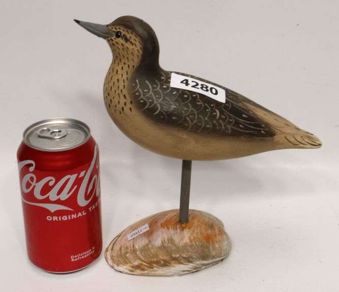Jimmy Bowden Shorebird Decoy - Dixon's Auction at Crumpton