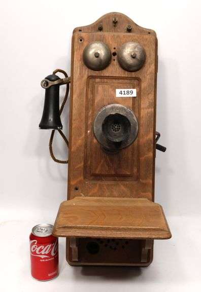 Antique Kellogg Oak Wall Telephone - Dixon's Auction at Crumpton
