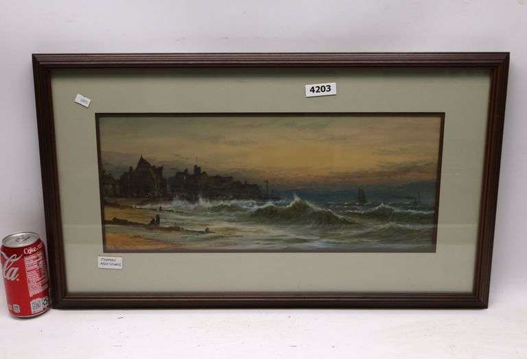 Thomas Mortimer Watercolor Coastal Landscape Painting - Dixon's Auction ...