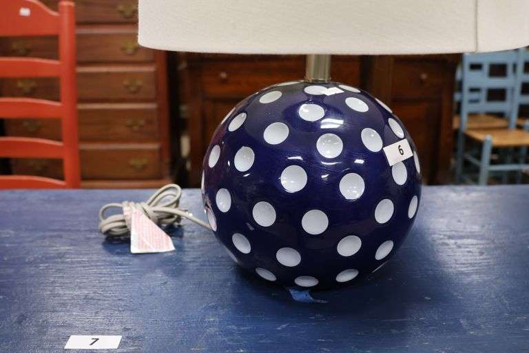 Pair Ceramic Golf Ball Lamps - Dixon's Auction at Crumpton