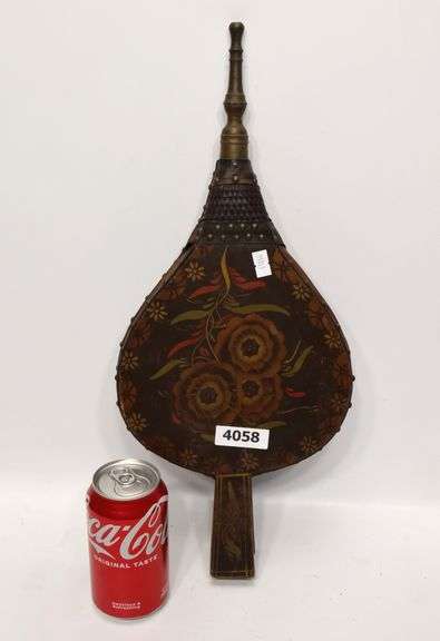 Antique American Folk Art Paint Decorated Bellows - Dixon's Auction at ...
