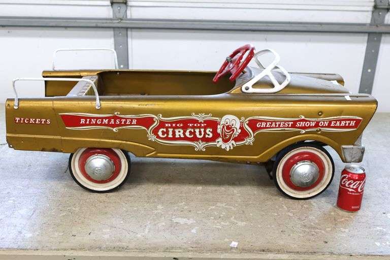 Vintage Big Top Circus Peddle Car - Dixon's Auction at Crumpton