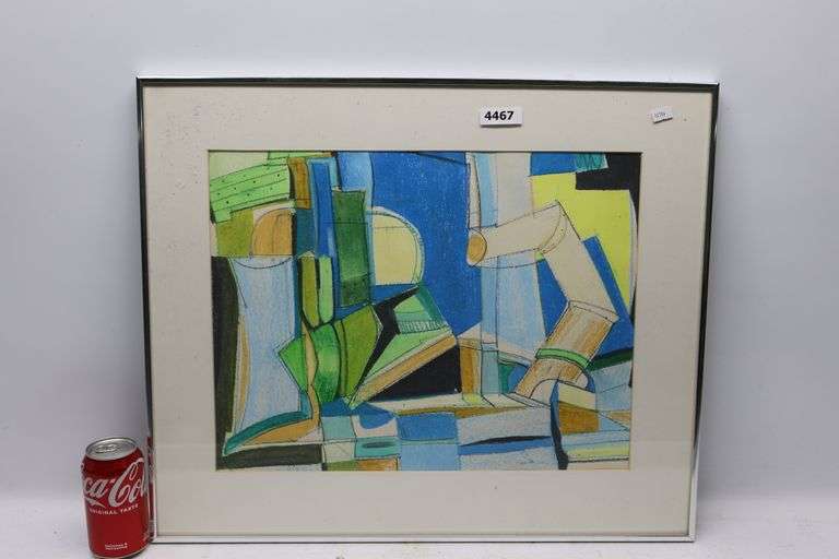 Cubist Print - Dixon's Auction at Crumpton