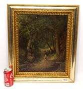 William Boyle Oil Painting on Canvas - Dixon's Auction at Crumpton