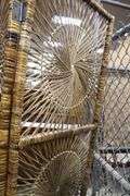 MCM Boho Wicker Dressing Screen, Losses - Dixon's Auction at Crumpton