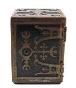 Antique Ornate Cast Iron Miniature Safe or Salesman's Sample - Dixon's ...