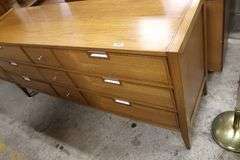 Basic-Witz MCM Walnut Nine Drawer Chest - Dixon's Auction at Crumpton