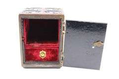 Antique Ornate Cast Iron Miniature Safe or Salesman's Sample - Dixon's ...