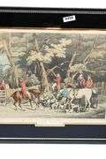 Antique Equestrian Lithograph, Foxing - Dixon's Auction at Crumpton