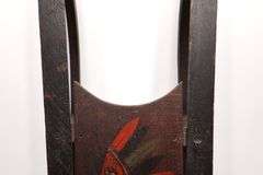 Antique Folk Art Painted Native American Chief Sled - Dixon's Auction ...