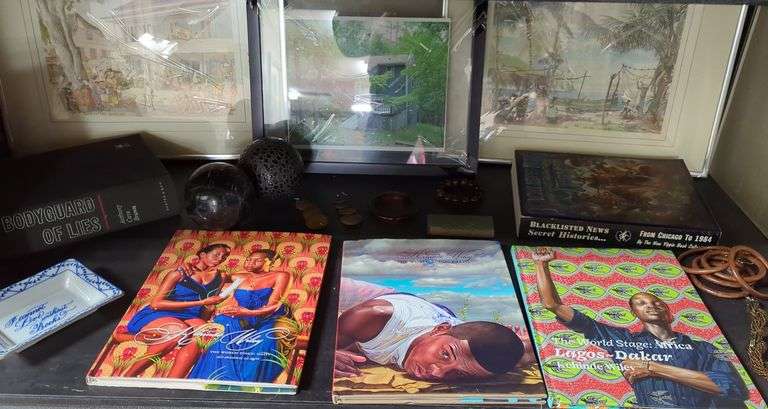 Lot Kehinde Wiley Books, Framed Prints, Jewelry Etc. - Dixon's Auction ...