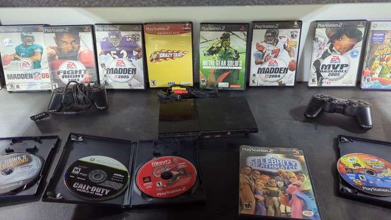 Lot Playstation 2 Console, Games, Controllers Etc. - Dixon's Auction at ...