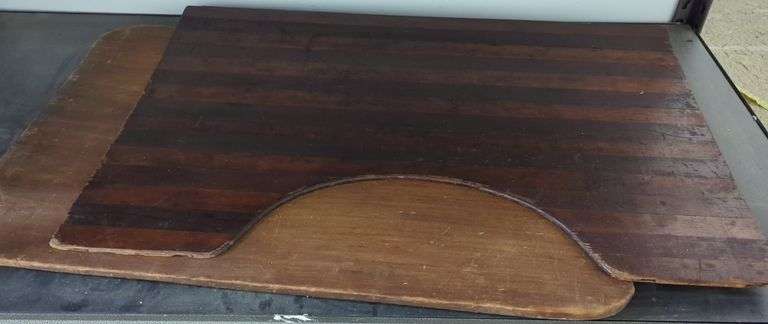 (2) Vintage Wooden Lap Boards - Dixon's Auction at Crumpton