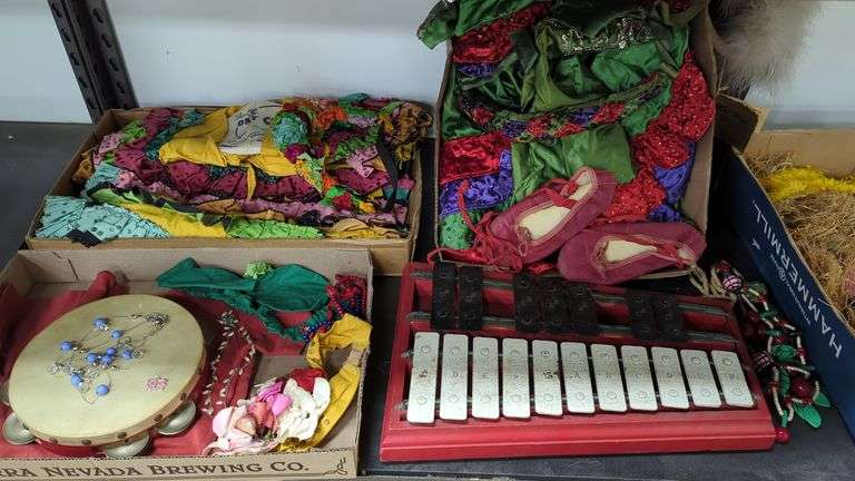Lot Vintage Child's Costumes, Shoes, Musical Instruments Etc. - Dixon's ...