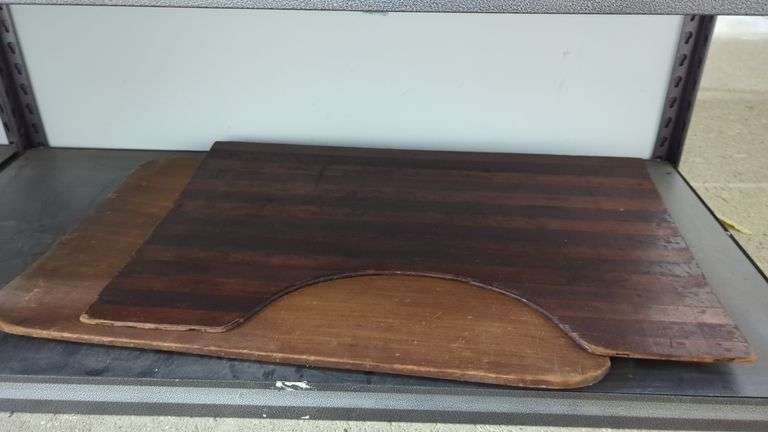 (2) Vintage Wooden Lap Boards - Dixon's Auction at Crumpton