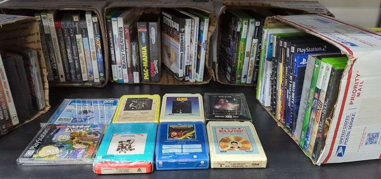 Lot of Video Games For Xbox & Playstation, 8-Track Tapes Etc. - Dixon's ...