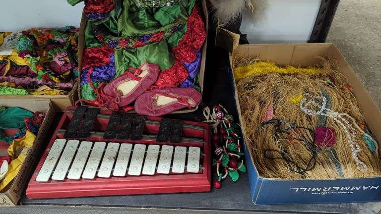 Lot Vintage Child's Costumes, Shoes, Musical Instruments Etc. - Dixon's ...
