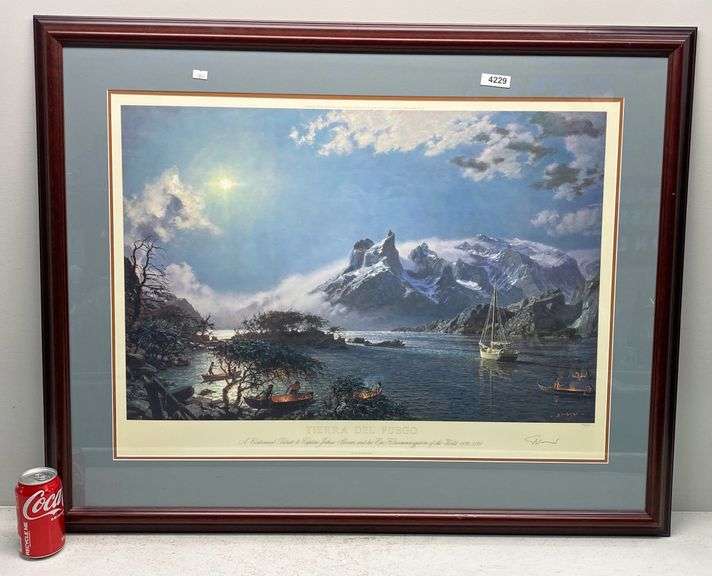 John Stobart "Tierra Del Fuego" Signed and Numbered Framed Print ...