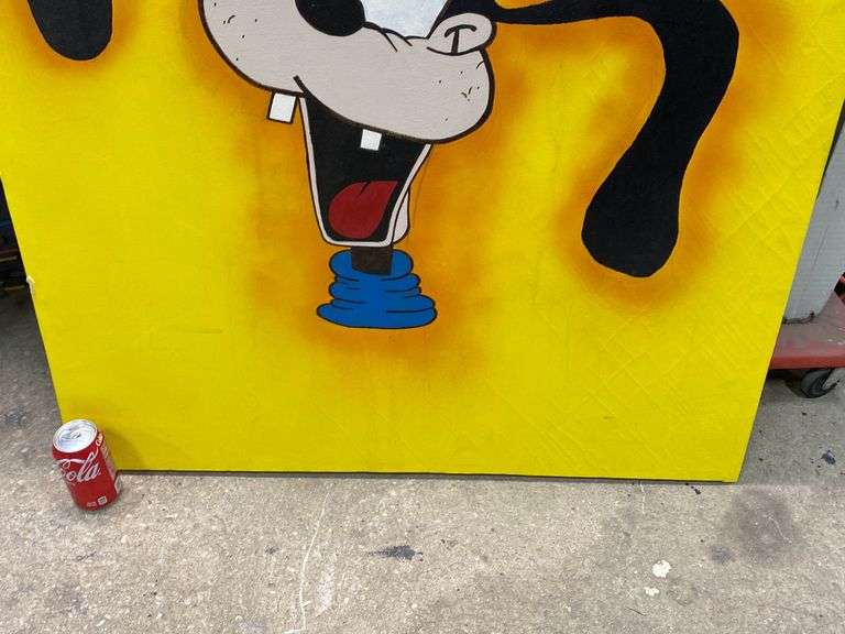 Vintage Large Goofy Disney Painting - Dixon's Auction at Crumpton