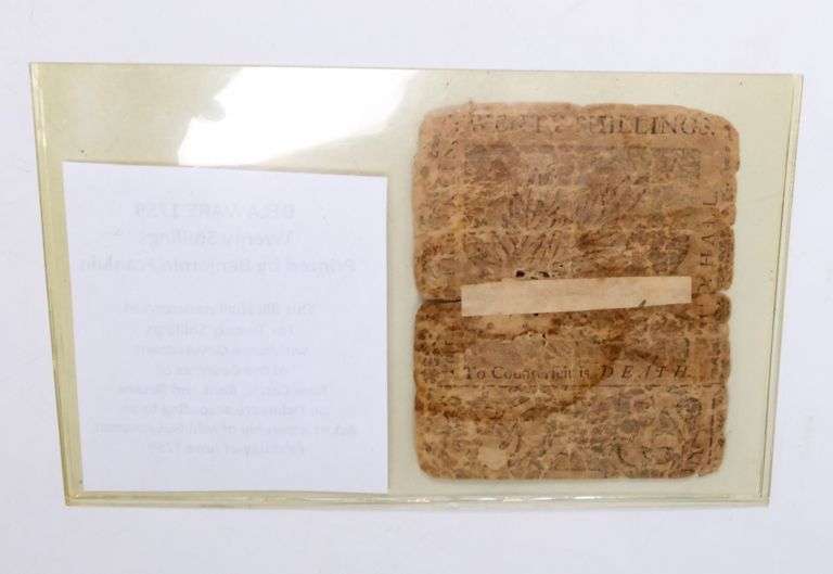 Delaware 1759 20 Shilling Note Printed By Ben Franklin - Dixon's ...