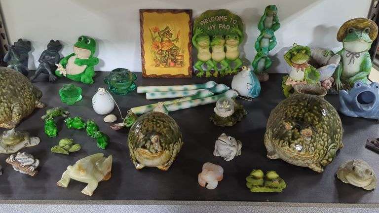 Collection of Frog Themed Decor - Dixon's Auction at Crumpton
