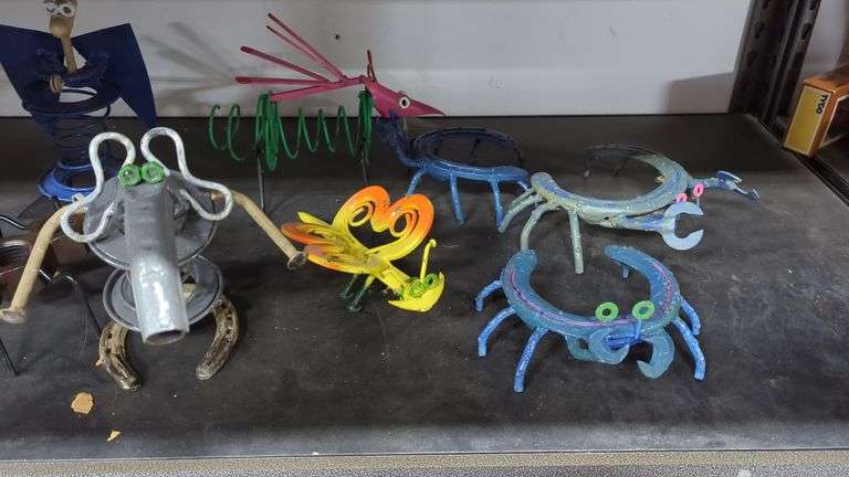 Collection of Folk Art Metal Animals - Dixon's Auction at Crumpton