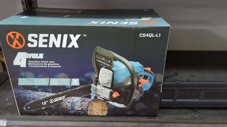 Senix 4 Cycle Chainsaw (Appears New in Box) - Dixon's Auction at Crumpton