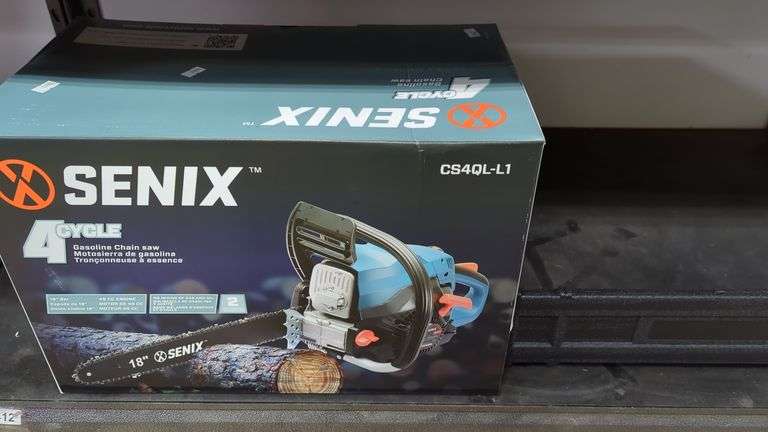 Senix 4 Cycle Chainsaw (Appears New in Box) - Dixon's Auction at Crumpton