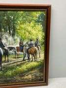 Jacob Hunt Painting of Equestrian Meet - Dixon's Auction at Crumpton