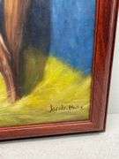 Jacob Hunt Painting of Mare and Foal - Dixon's Auction at Crumpton