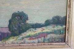 George Louis Berg (NY/CA 1868-1941) Plein Air oil on board landscape ...