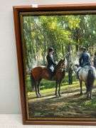 Jacob Hunt Painting of Equestrian Meet - Dixon's Auction at Crumpton