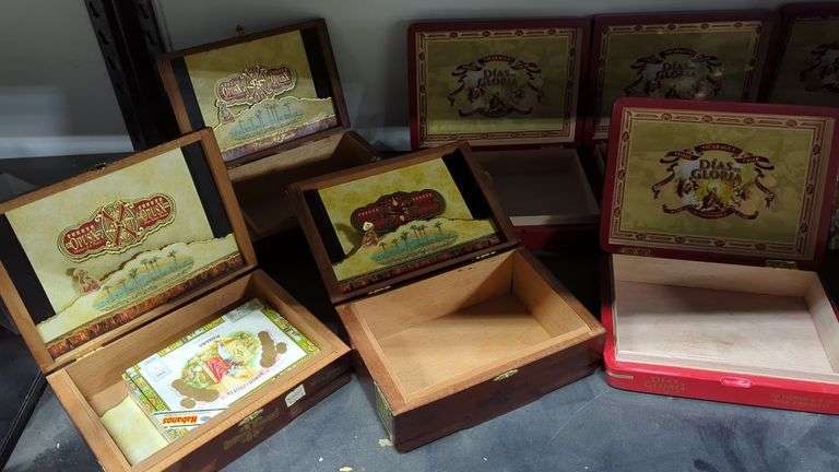 Lot of Vintage Cigar Boxes - Dixon's Auction at Crumpton