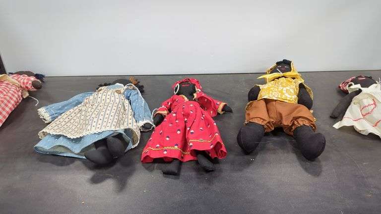 (5) Southern Americana Rag Dolls - Dixon's Auction at Crumpton