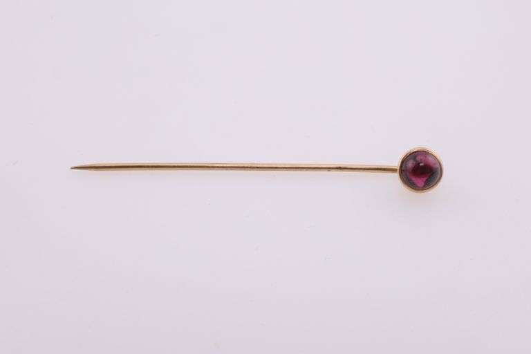 14k Gold Amethyst Stick Pin 1.1g - Dixon's Auction at Crumpton