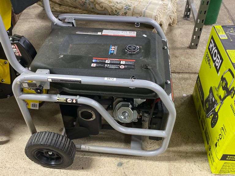Powerstroke 6000 Running Watts Gas Powered Generator. - Dixon's Auction ...