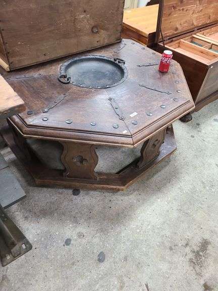 Spanish Colonial Style Brazier Coffee Table - Dixon's Auction at Crumpton