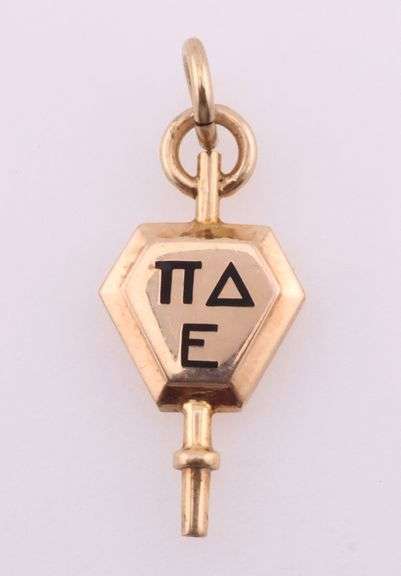 10k Gold Pi Delta Epsilon Honor Society Key Fob Charm 2.8g - Dixon's ...