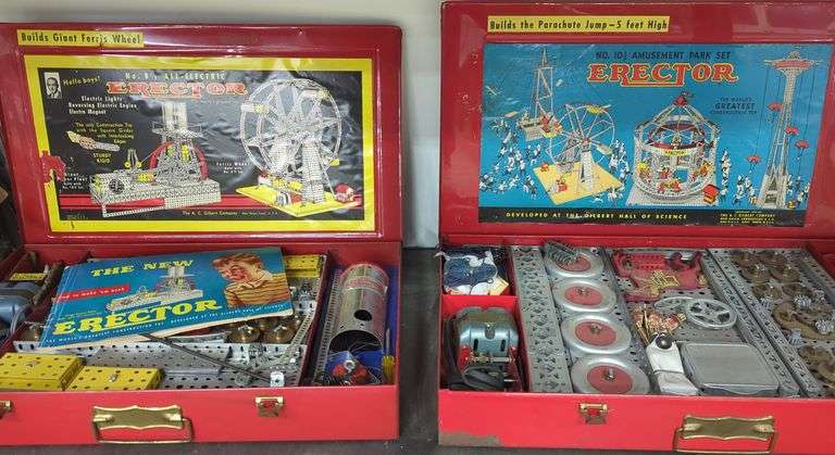 (2) Vintage Erector Sets - Dixon's Auction at Crumpton