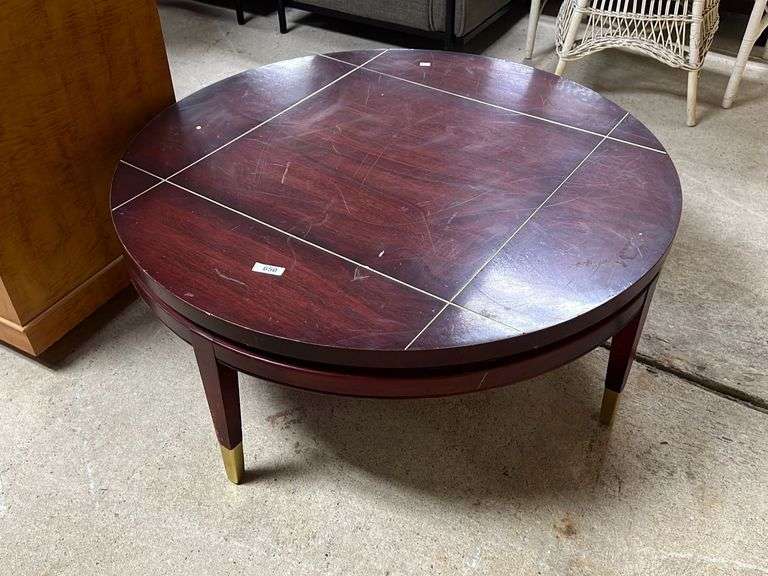 MCM Round Coffee Table, Scratches - Dixon's Auction at Crumpton