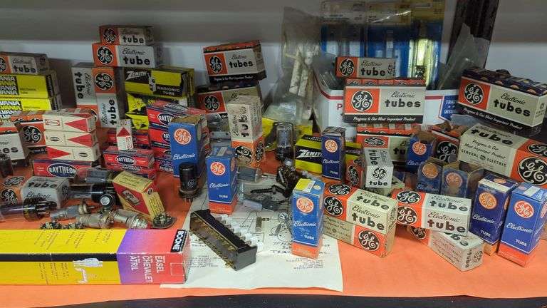 Collection of Vintage Radio Tubes & Hardware - Dixon's Auction at Crumpton