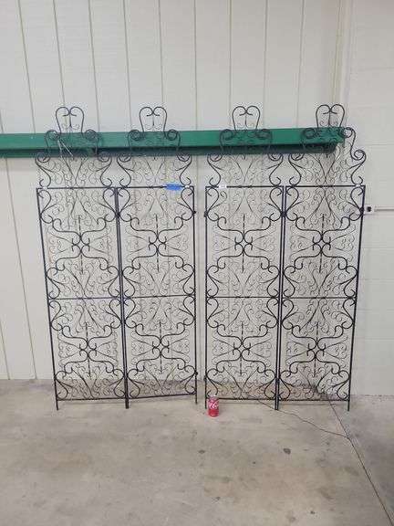MCM Wrought Iron Room Divider - Dixon's Auction at Crumpton