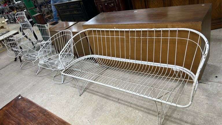 *Storage $20* MCM Wire Seating Furniture Lot - Dixon's Auction at Crumpton