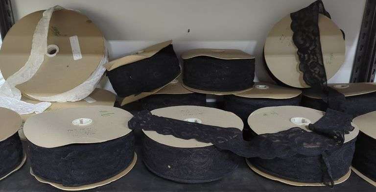 Over 1200 Yards of Lace Ribbon - Dixon's Auction at Crumpton