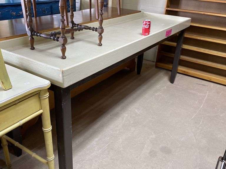 Vintage Painted Sorting Table - Dixon's Auction at Crumpton