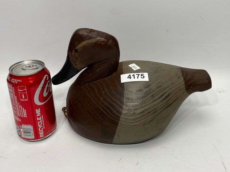 Howard Bauer Canvasback Hen Duck Decoy with Corn Cob Weight - Dixon's ...