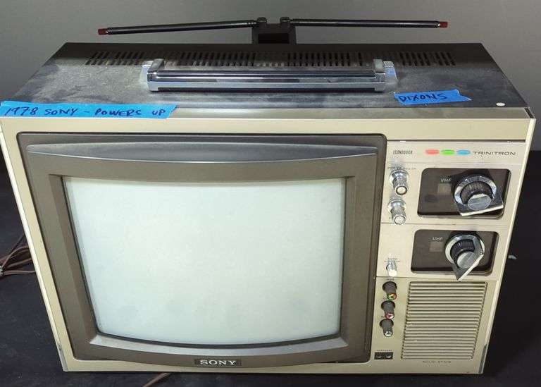 Vintage 1978 Sony TV - Dixon's Auction at Crumpton