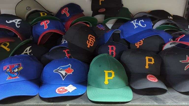 Lot of Sports Team Embroidered Baseball Style Caps / Hats - Dixon's ...