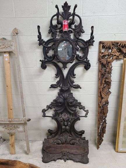 Victorian Cast Iron Hall Tree - Dixon's Auction at Crumpton